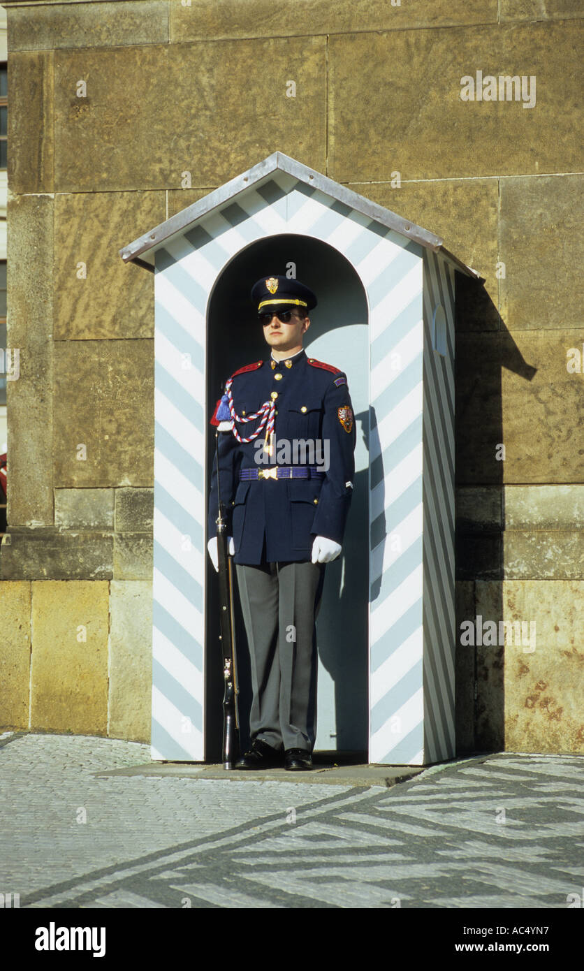 castle guard Prague Castle Czech Republic Stock Photo - Alamy