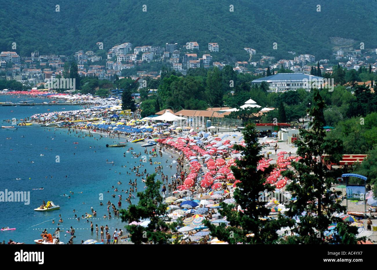Slovenska plaza in Budva Montenegro Stock Photo - Alamy