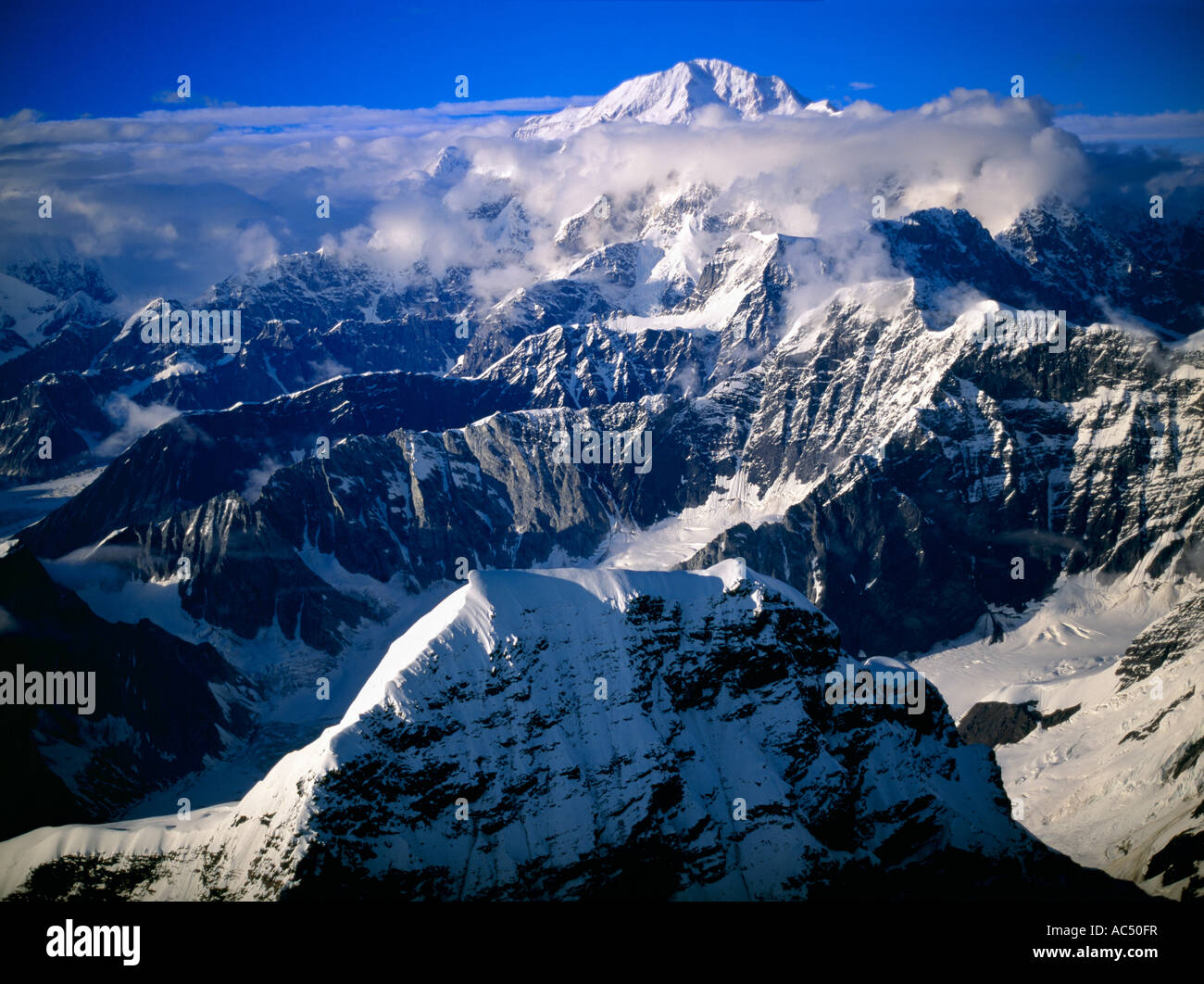 Aerial of mt denali hi-res stock photography and images - Alamy