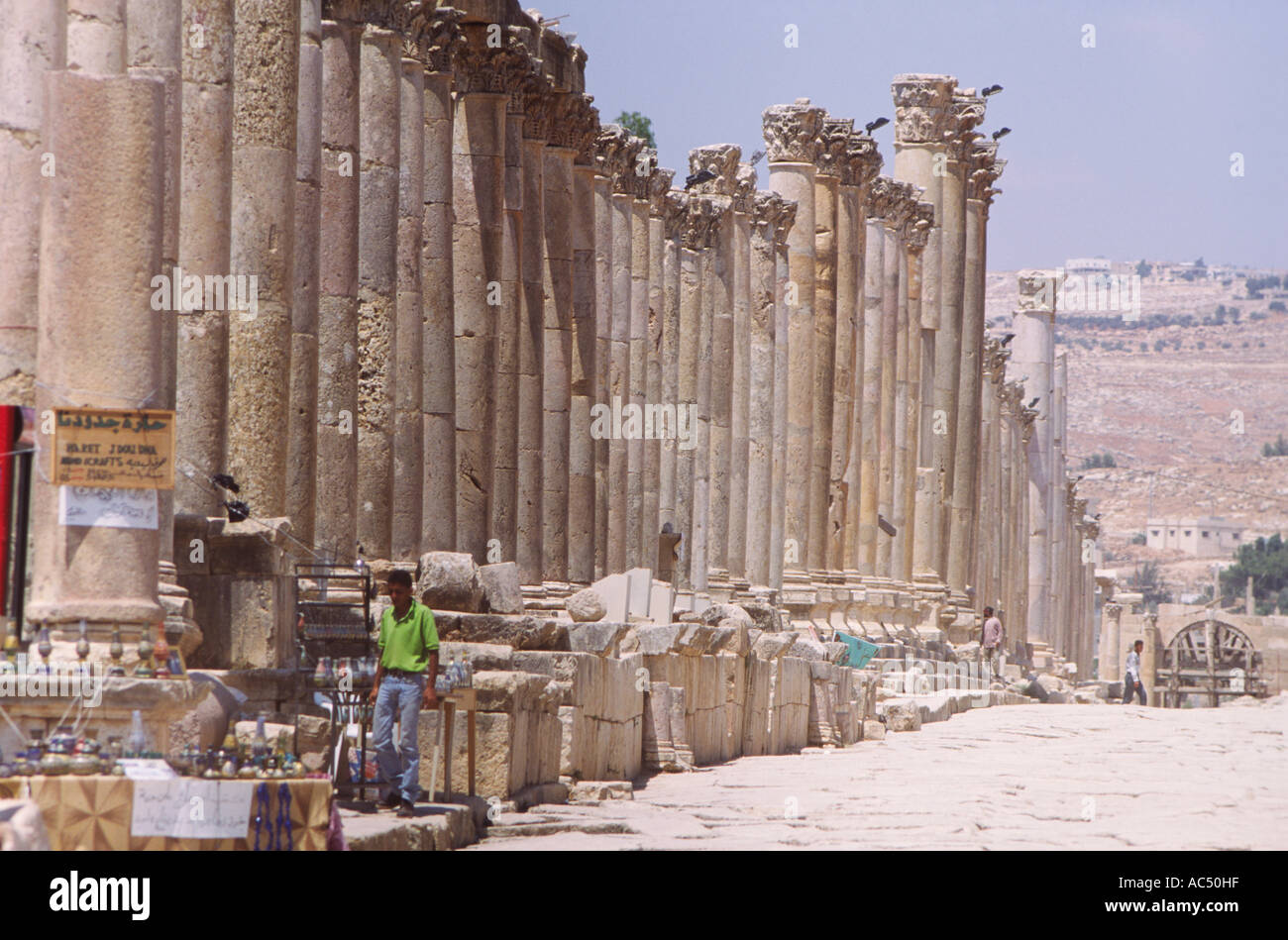 Roman ruins in Jerash Jordan Stock Photo - Alamy