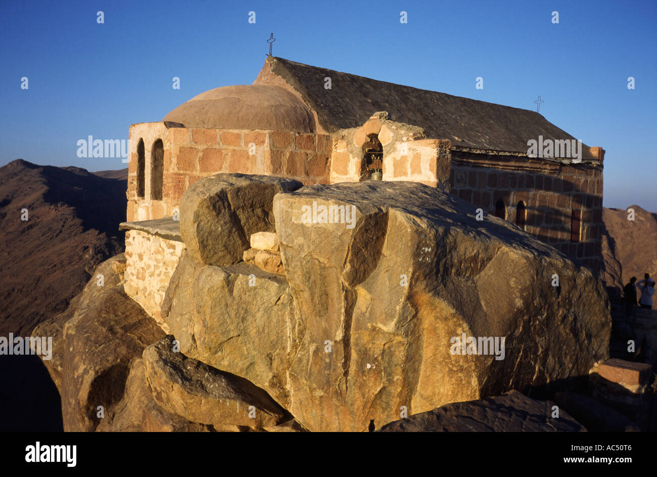 Chapel on the top of Mt Sinai Egypt Stock Photo - Alamy