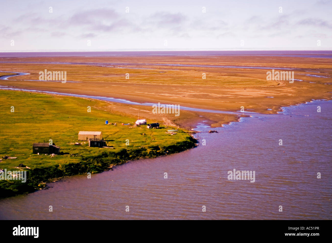 Fish camp on the Colville River Stock Photo - Alamy