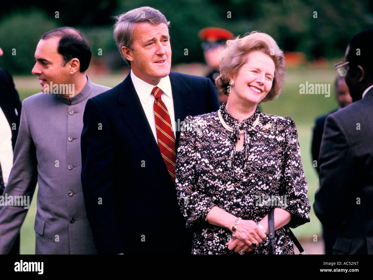 Thatcher At Commonwealth Meeting High Resolution Stock Photography and ...