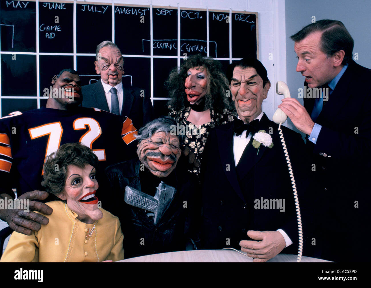 The puppets of spitting image hi-res stock photography and images - Alamy