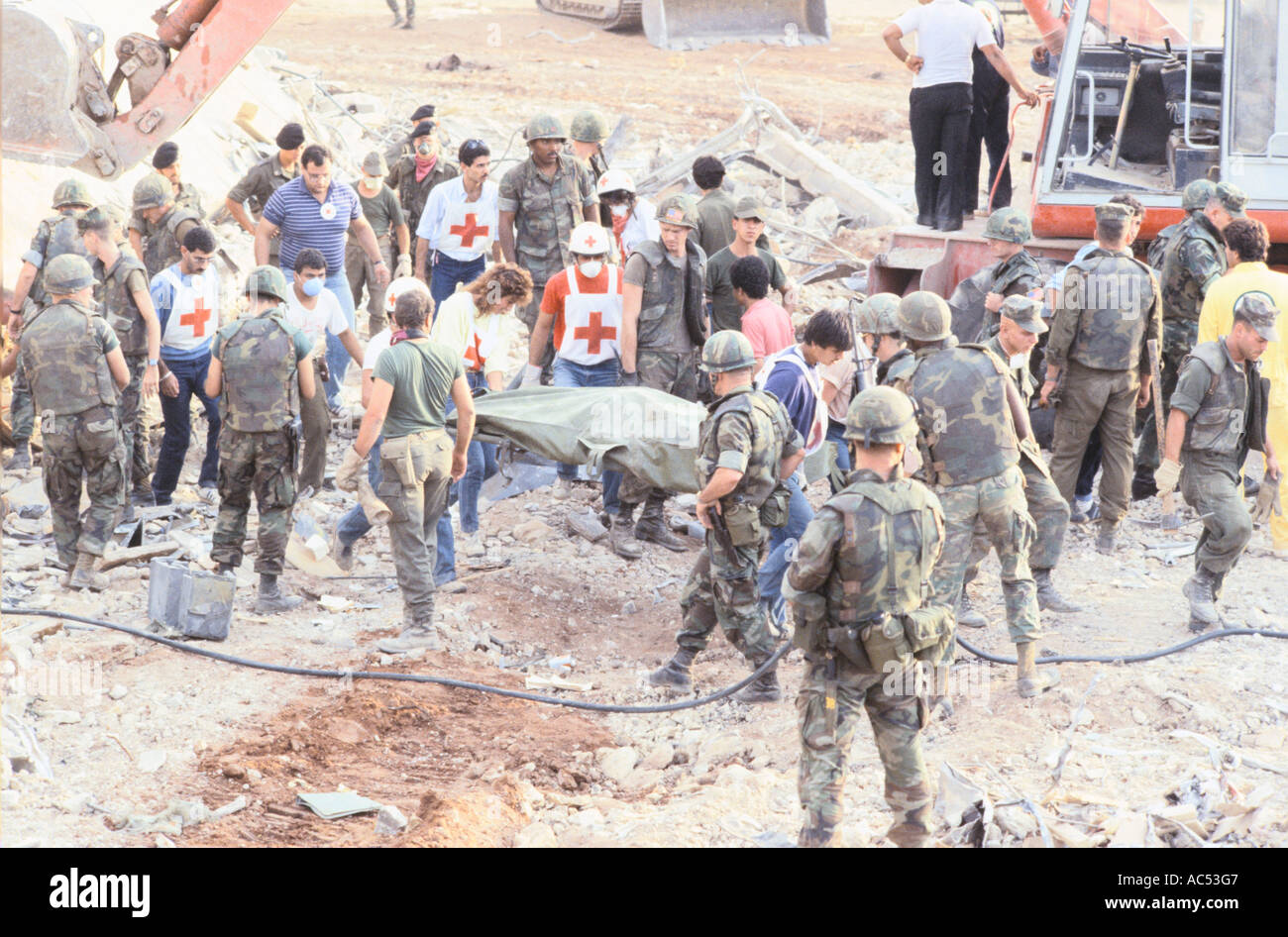 Beirut explosion 1983 hi-res stock photography and images - Alamy