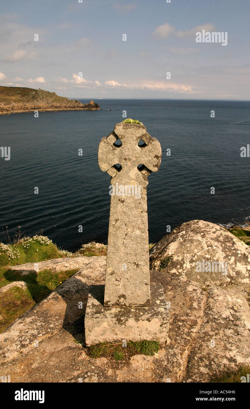Coastal view, Lamorna, Cornwall, Uk Stock Photo - Alamy