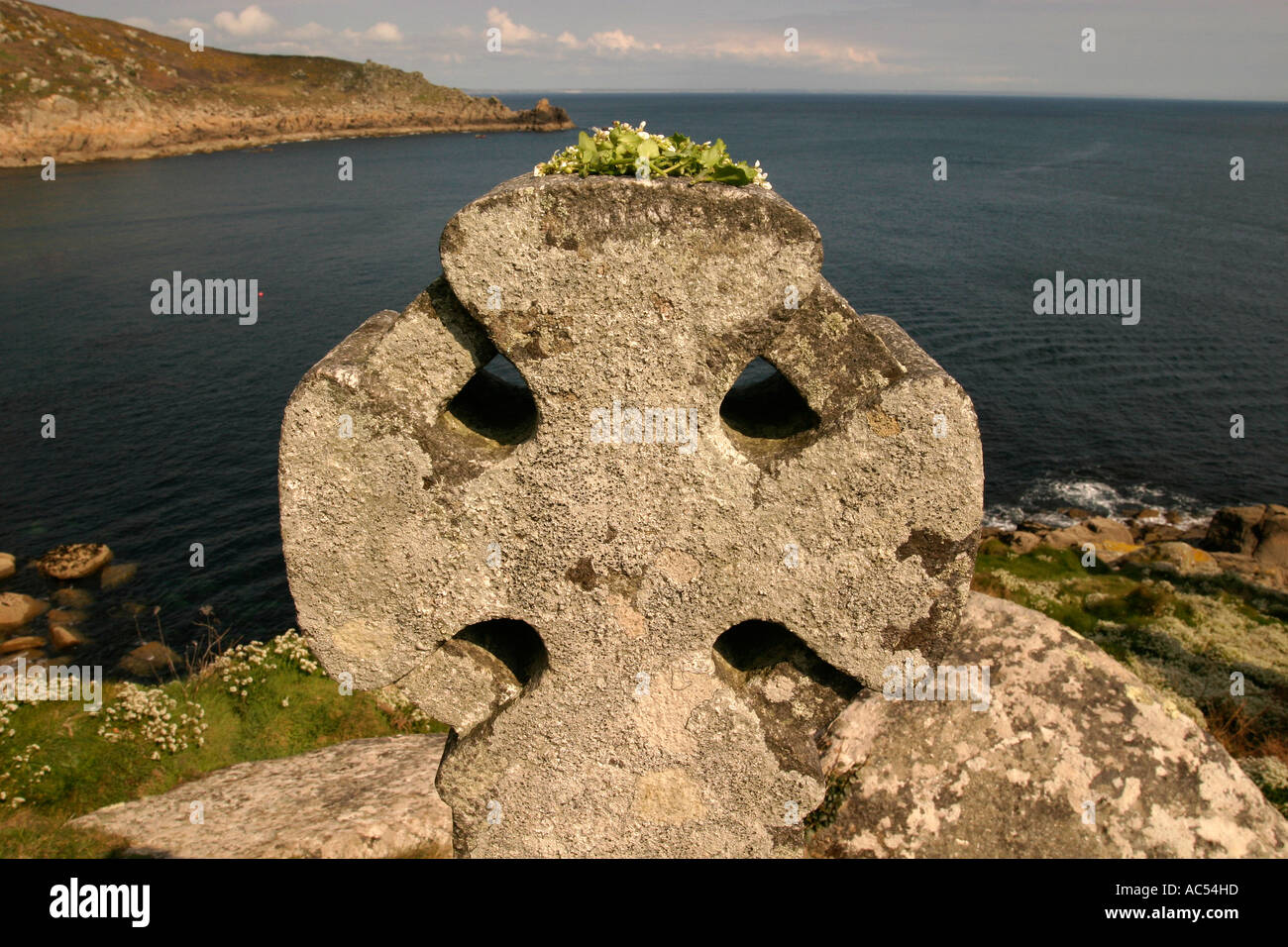 Coastal view, Lamorna, Cornwall, Uk Stock Photo - Alamy