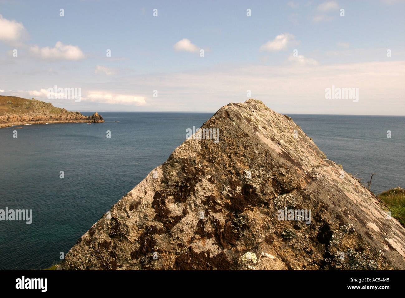 Coastal view, Lamorna, Cornwall, Uk Stock Photo - Alamy