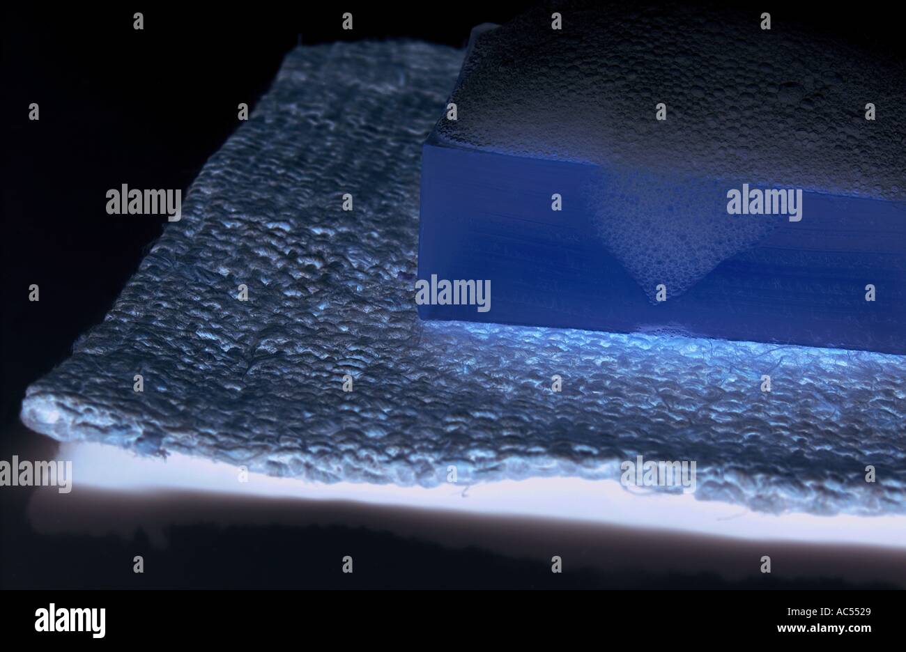 bath flannel foam soap wash Stock Photo - Alamy