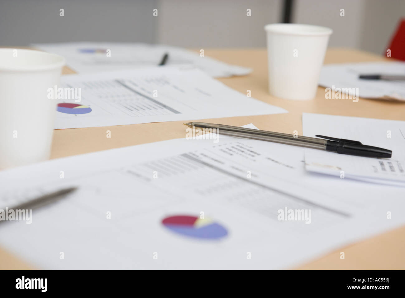 Documents on desk Stock Photo - Alamy