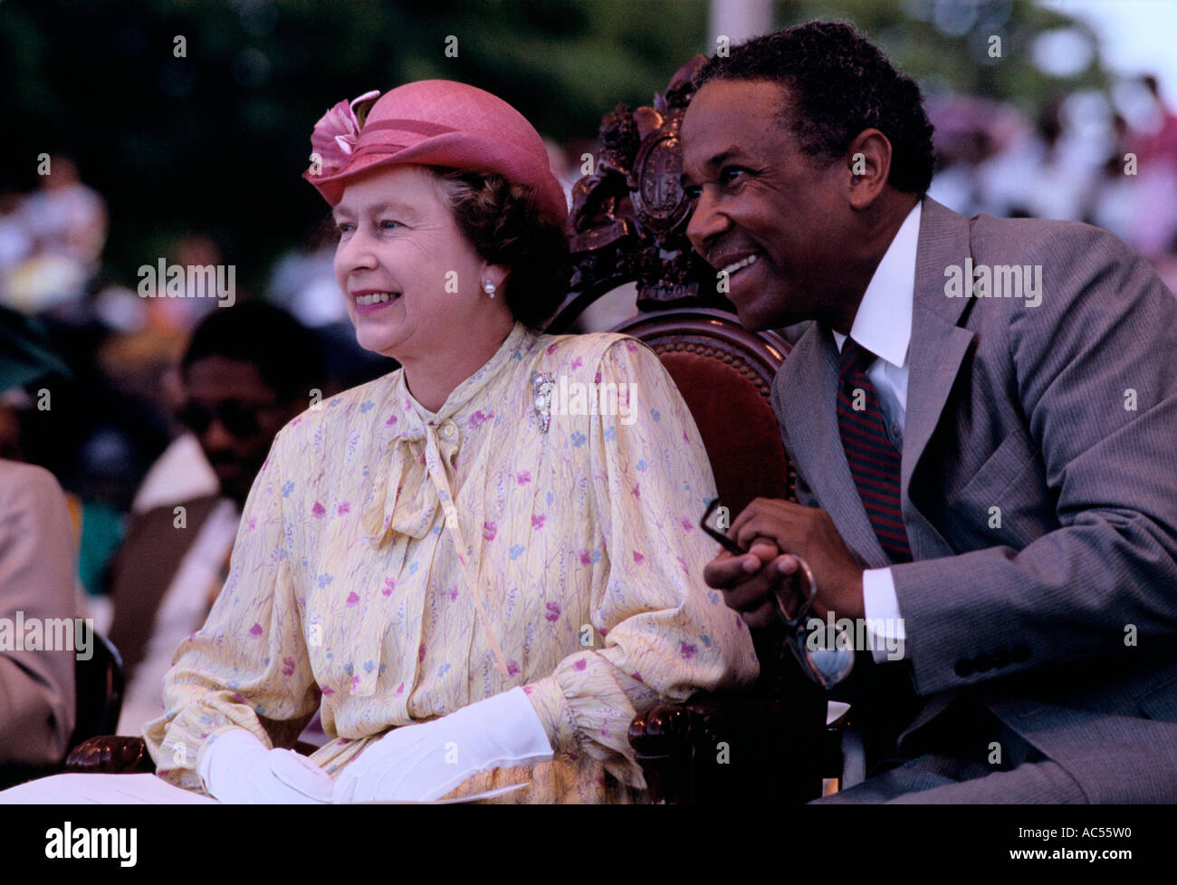 Thatcher At Commonwealth Meeting High Resolution Stock Photography and ...