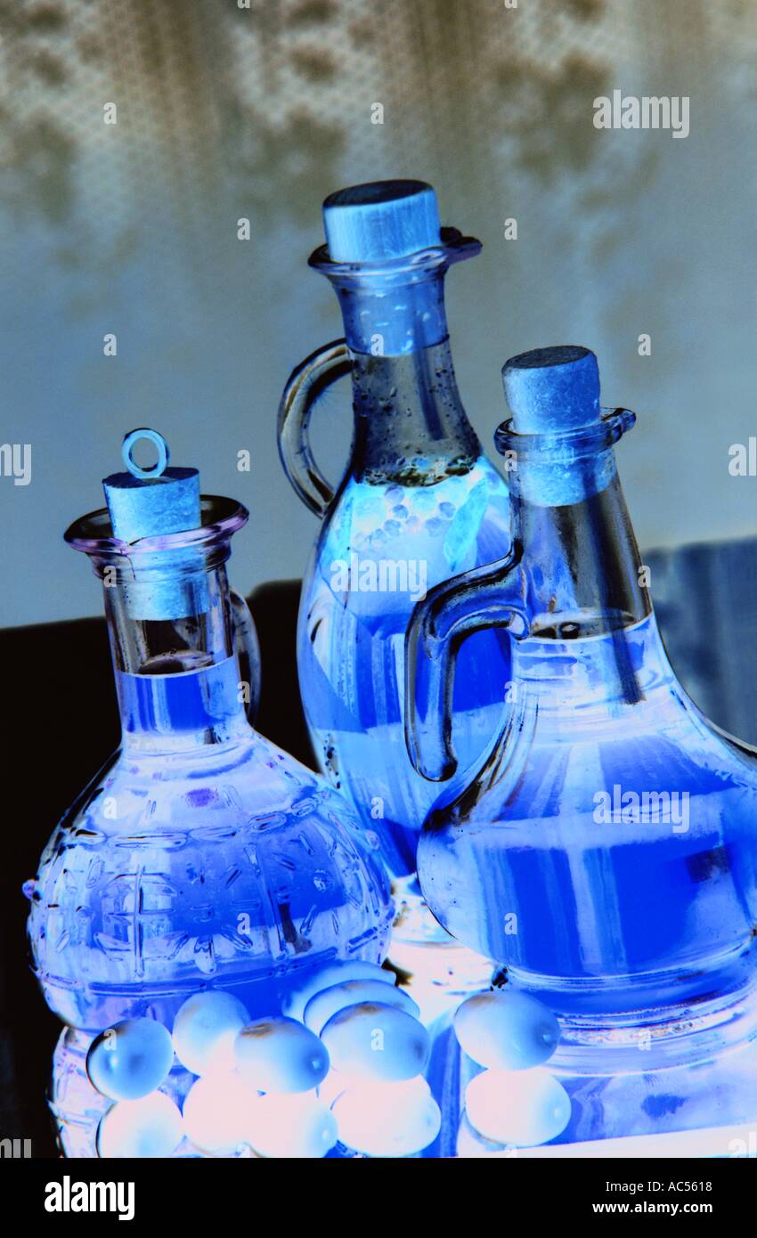 bottle dressing Food oil catering Stock Photo - Alamy