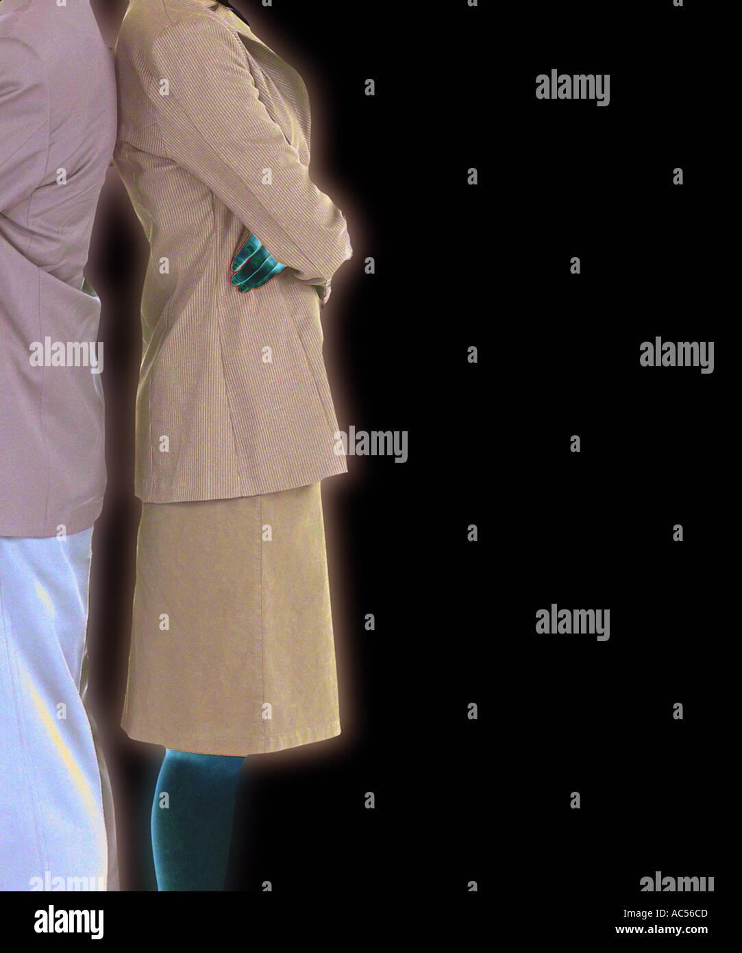 back Business man standing woman work working person people Stock Photo ...