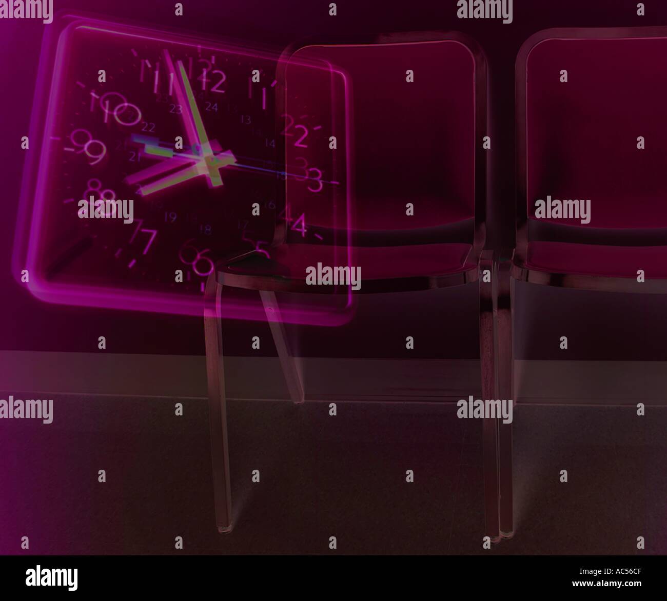 Business chair clock seat time work working Stock Photo - Alamy