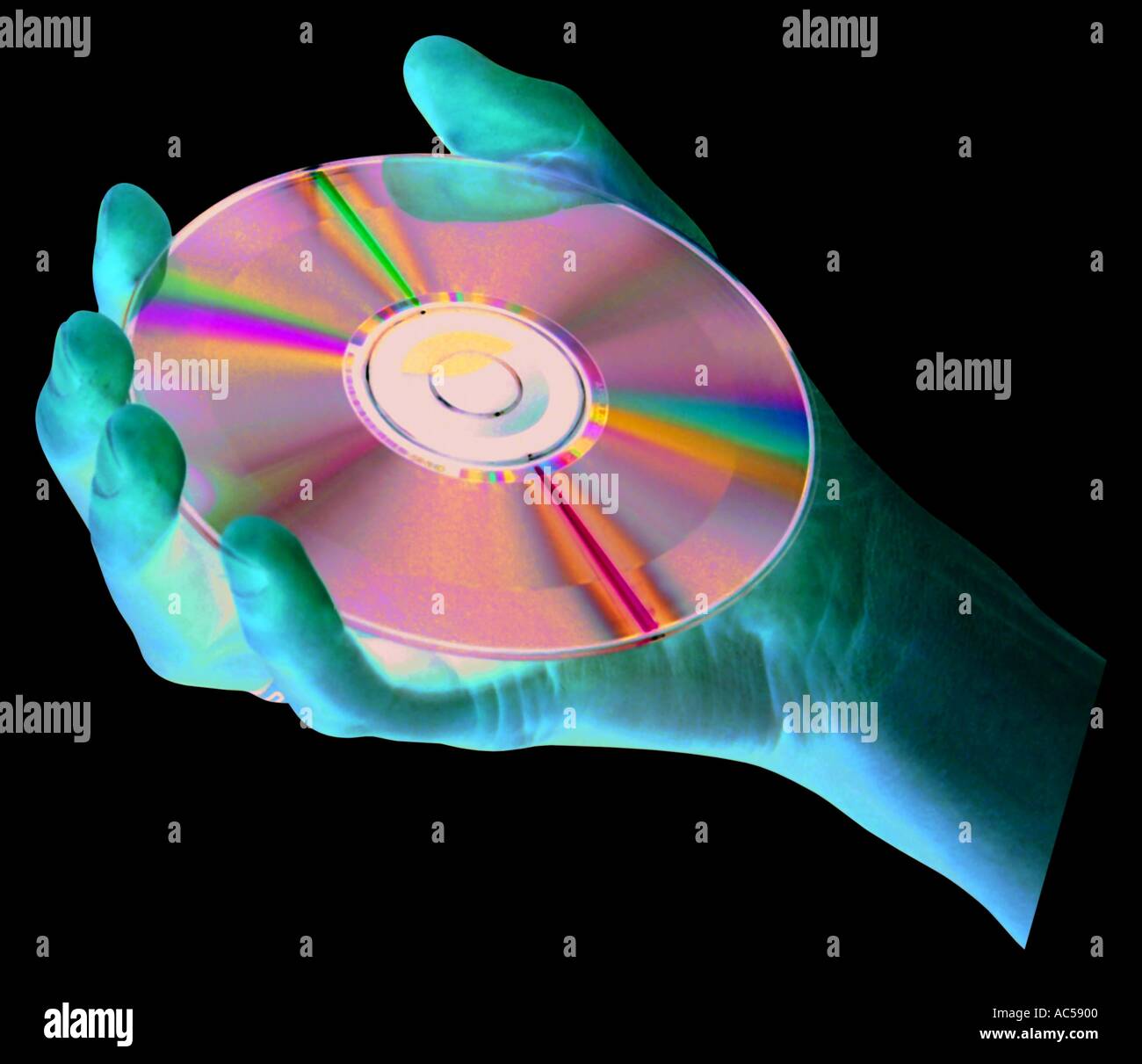 Technology and Communication Technology Communication hand holding ...