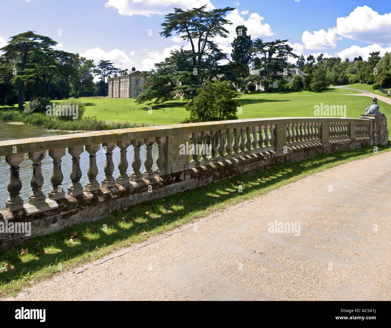 england warwickshire compton verney robert adam bridge Stock Photo - Alamy