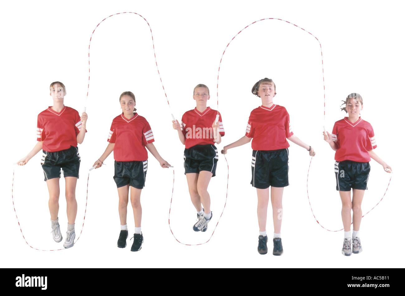 Group the girls Cut Out Stock Images & Pictures - Alamy