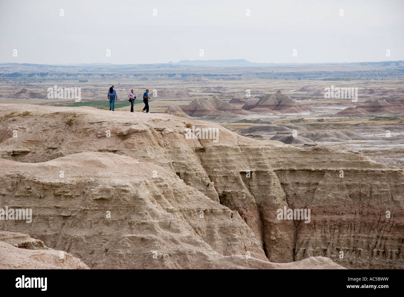 Eroded buttes in Badlands National Park Stock Photo - Alamy