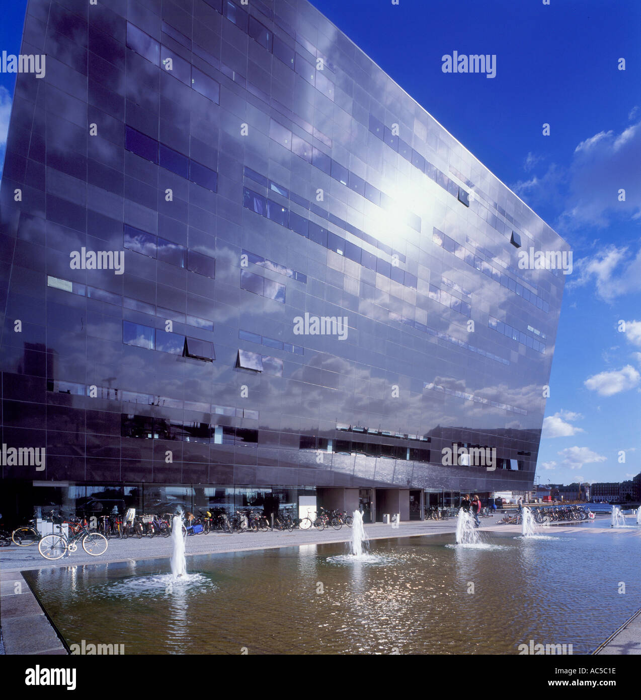 The Diamond building The Royal Danish Library on Copenhagen Seafront ...