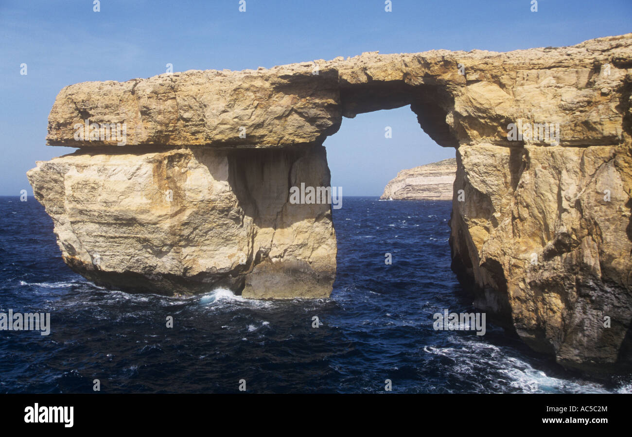 Azure Window Rock Formation, Dwejra Bay, Gozo, Malta Stock Photo - Alamy