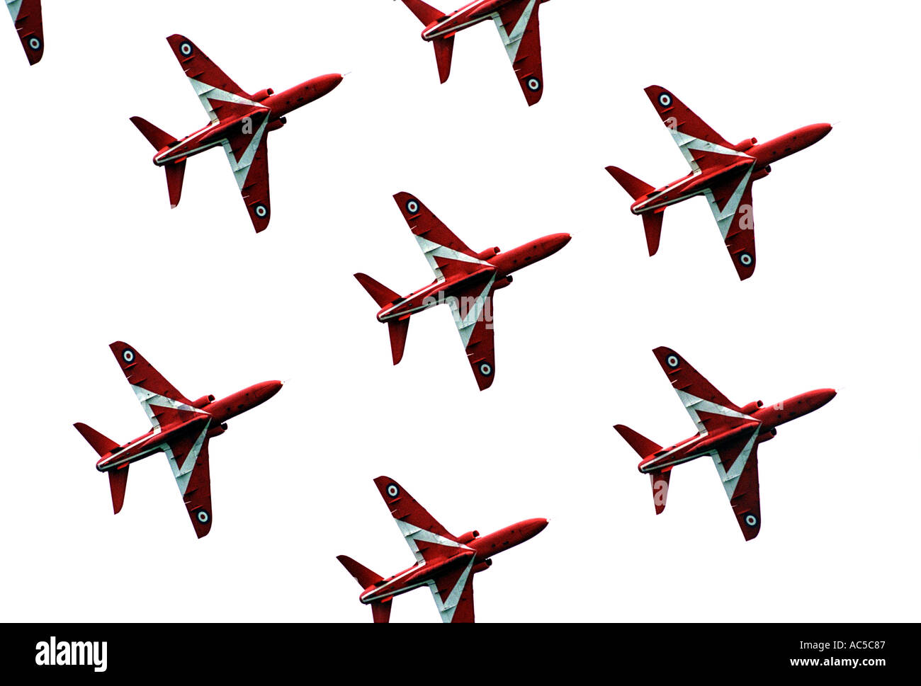 The RAF Red Arrows aerobatics display team Stock Photo - Alamy