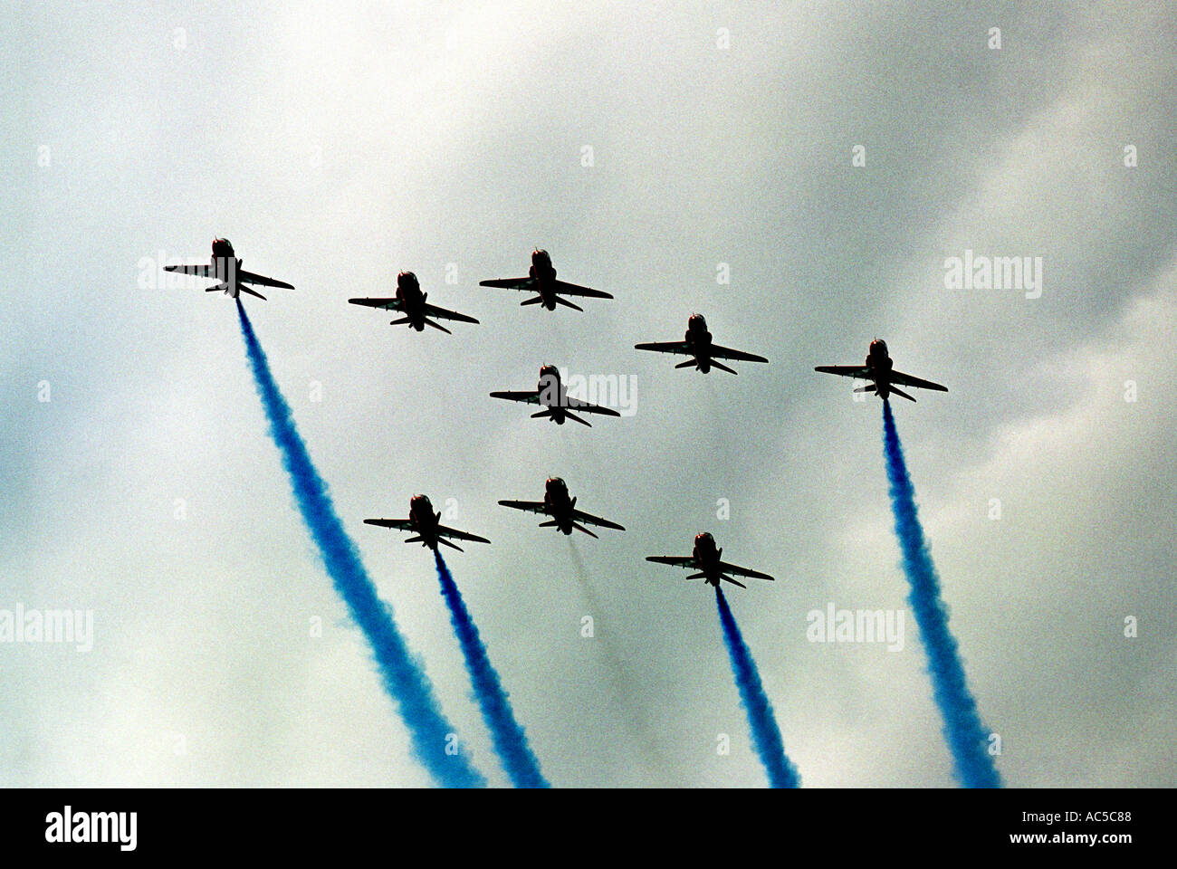 The RAF Red Arrows aerobatics display team Stock Photo - Alamy