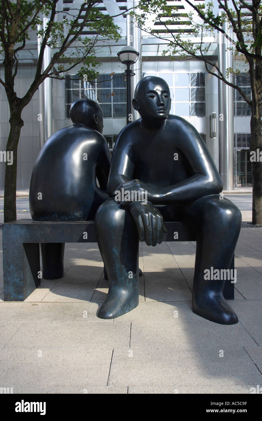 Modern Sculpture Canary Wharf London England Stock Photo - Alamy