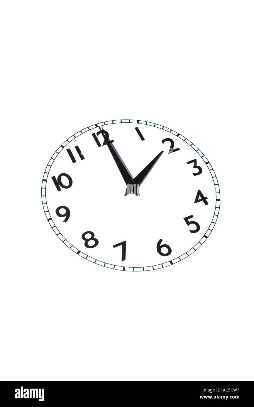 Clock Face Showing Time Two High Resolution Stock Photography and ...