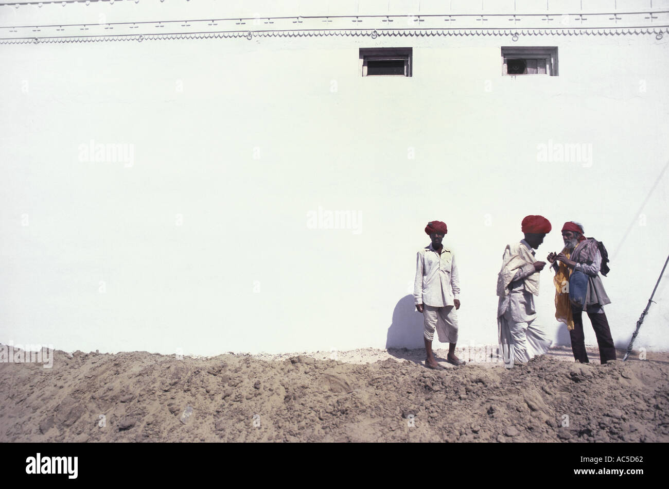 Three men Pushka India Stock Photo - Alamy