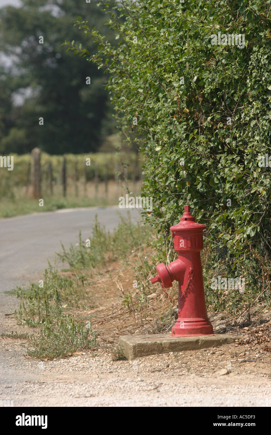 Red fire hydrant Stock Photo - Alamy