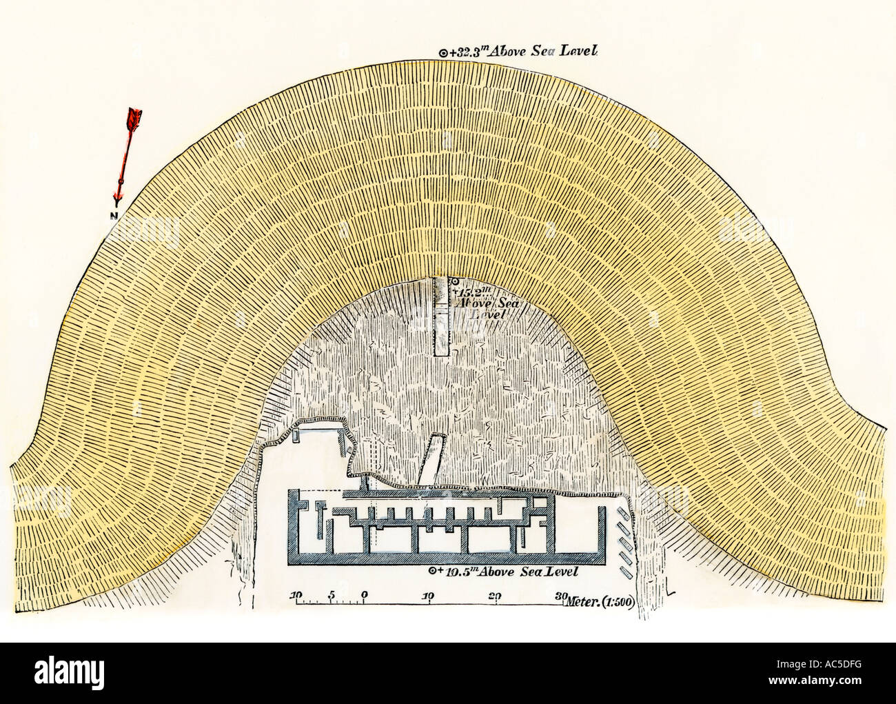 Ground plan of the great theater of Troy after archaeological ...