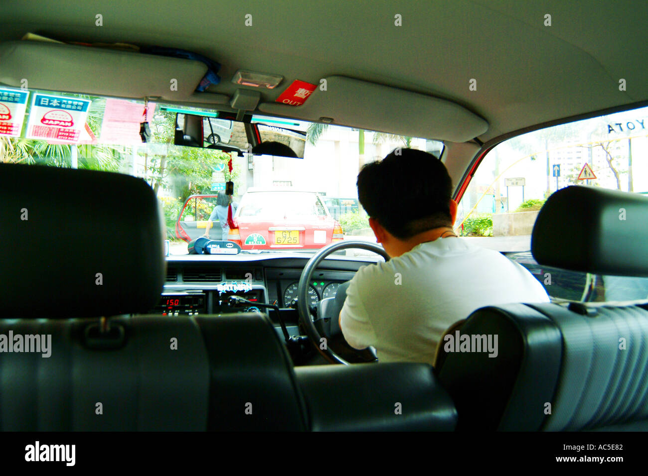 Hong kong taxi interior hi-res stock photography and images - Alamy