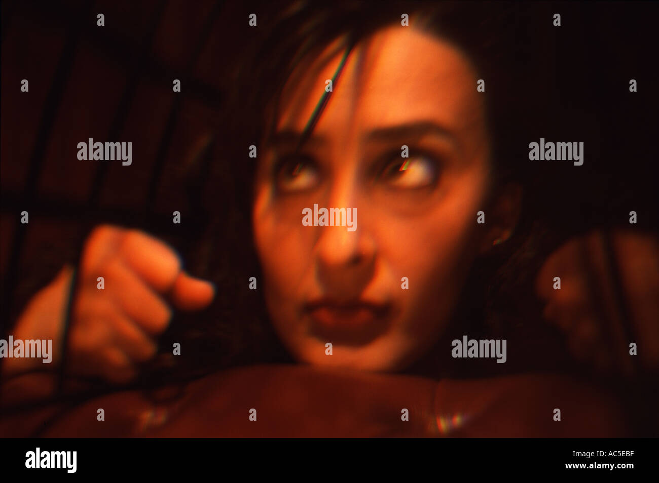 cage caged frustration grip hair make up tension woman 20 s 30 s moody ...