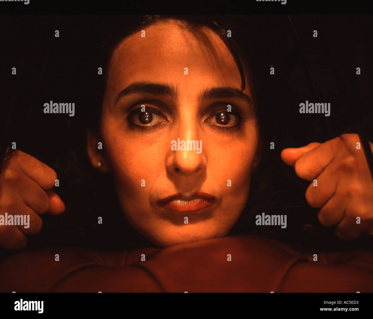 cage caged frustration grip hair make up tension woman 20 s 30 s moody ...