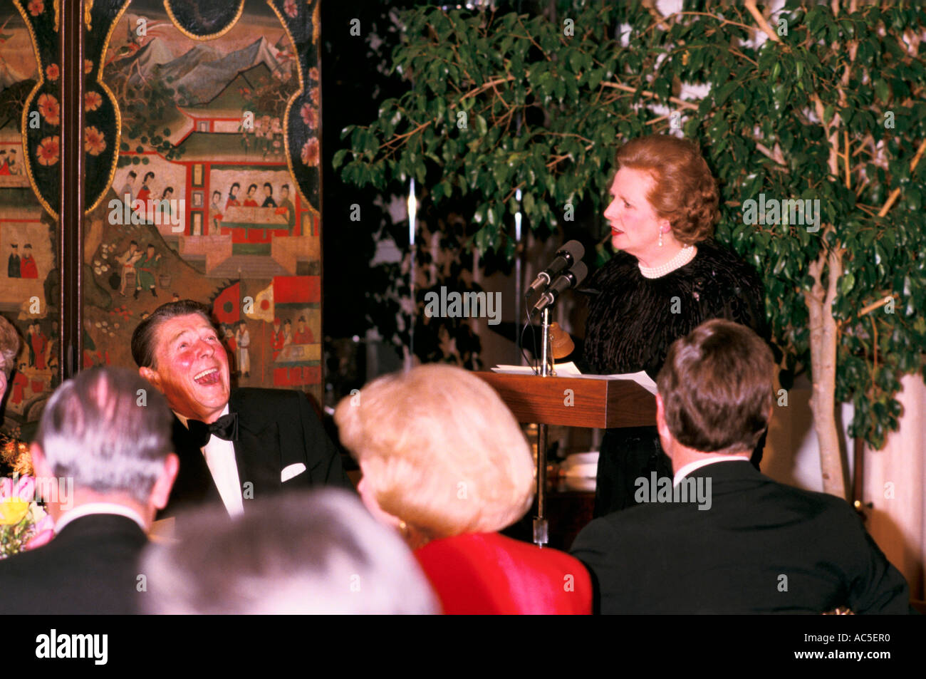 Thatcher laughing hi-res stock photography and images - Alamy
