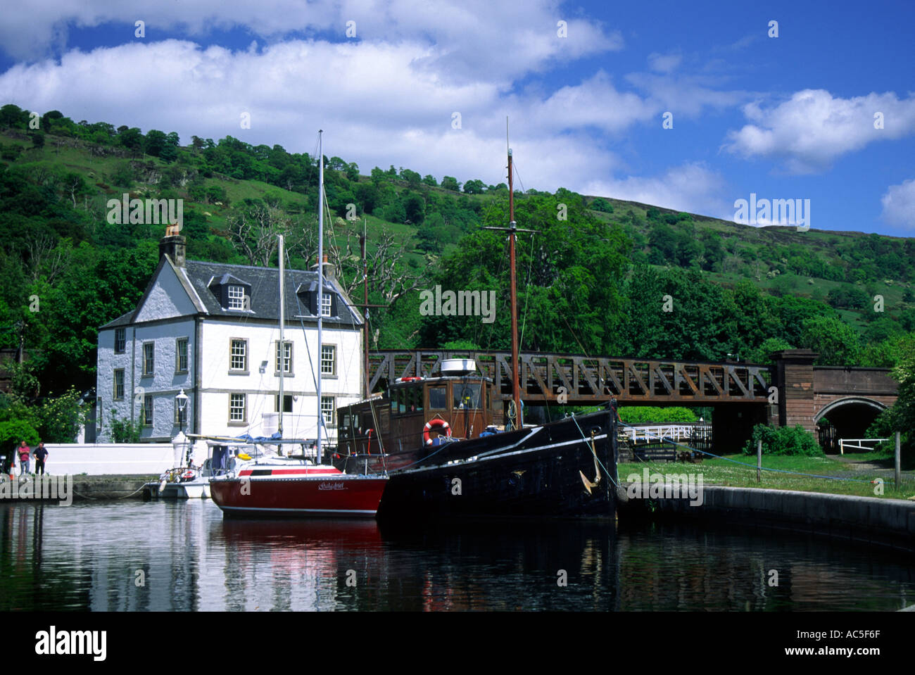 Bowling Harbour Scotland Stock Photo - Alamy