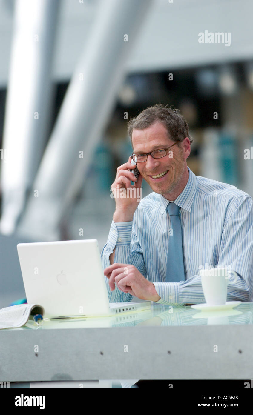 Portrait middle aged man calling hi-res stock photography and images ...
