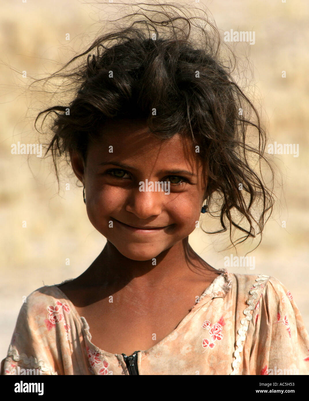 Iraq The people of Iraq A young girl with startling eyes 2005 Stock ...