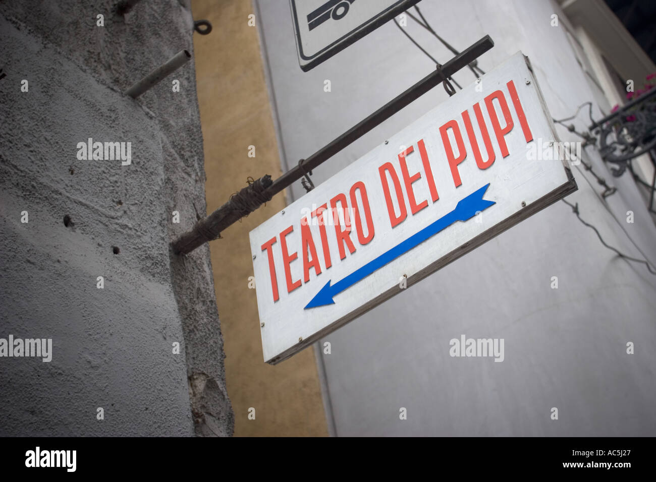 Puppet Show Sign Palermo Sicily Italy Stock Photo - Alamy