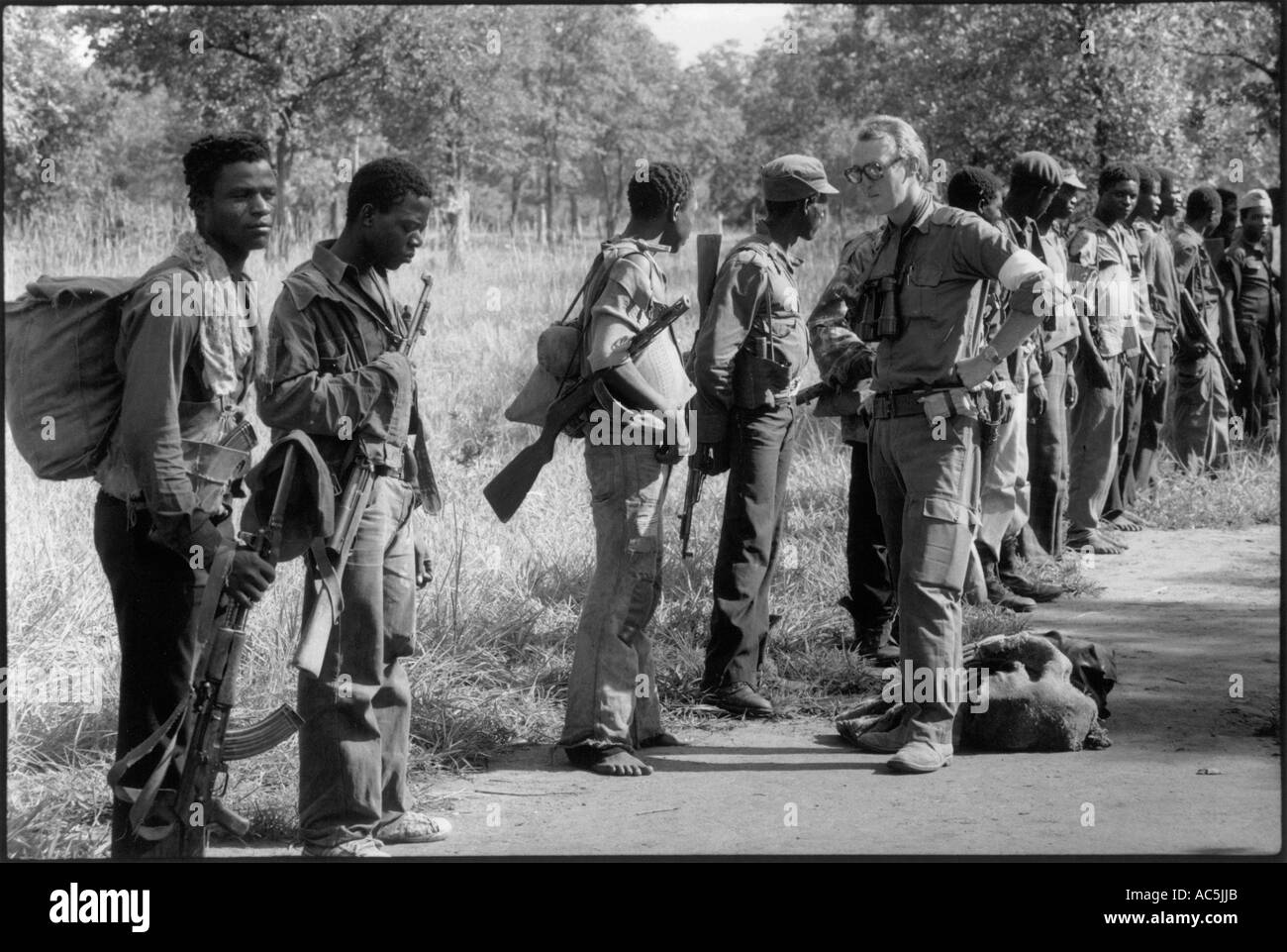 Members and fighters from Zanla Liberation Army during ceasefire Stock ...