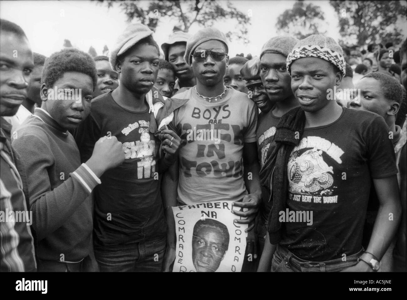 Boys in zimbabwe Black and White Stock Photos & Images - Alamy