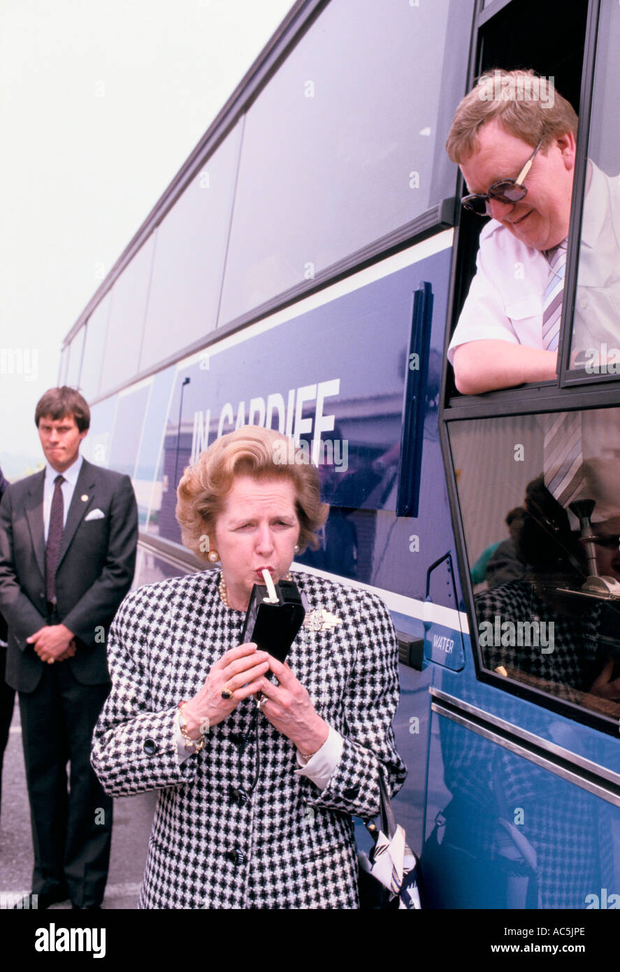 Thatcher blue dress hi-res stock photography and images - Alamy