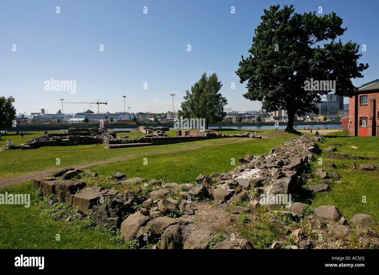 Medieval Park Oslo Norway Europe Stock Photo - Alamy