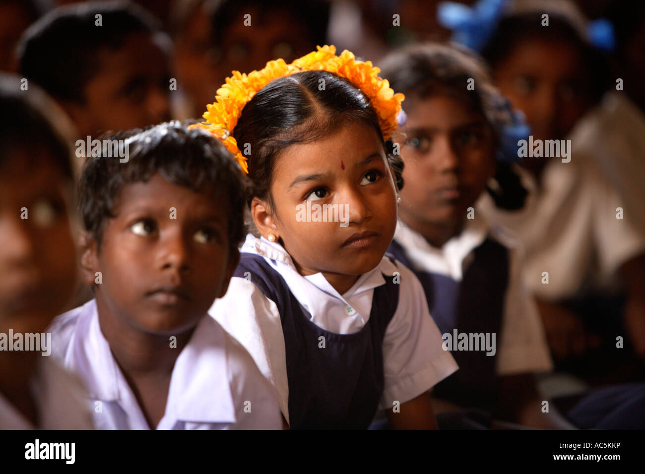 School Girl in classroom, Saiapet Model Government School Chennai ...