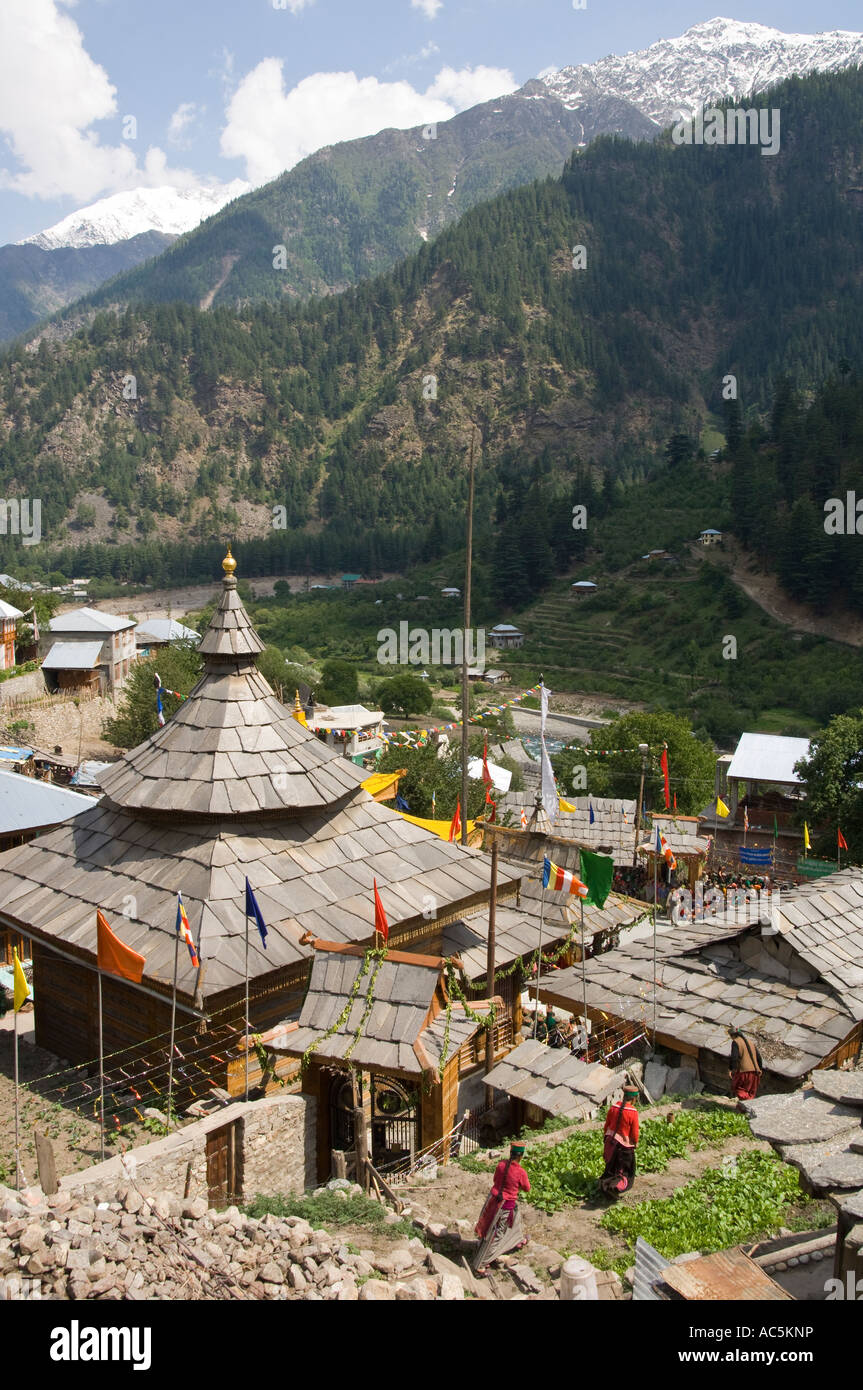 India Himachal Pradesh Kinnaur Baspa Valley Sangla Baring Narj temple ...
