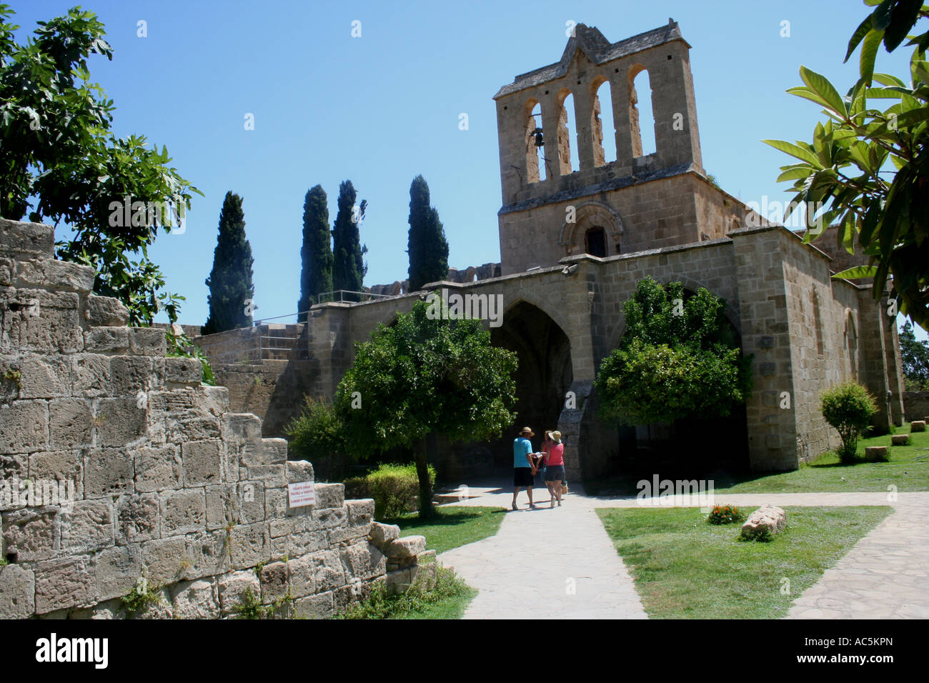 Bellapais abbey church Stock Photo - Alamy