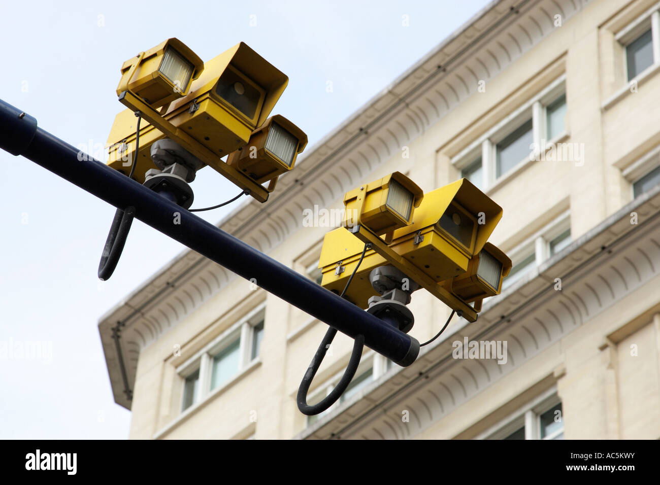 specs speed cameras along upper thames street london england uk Stock ...
