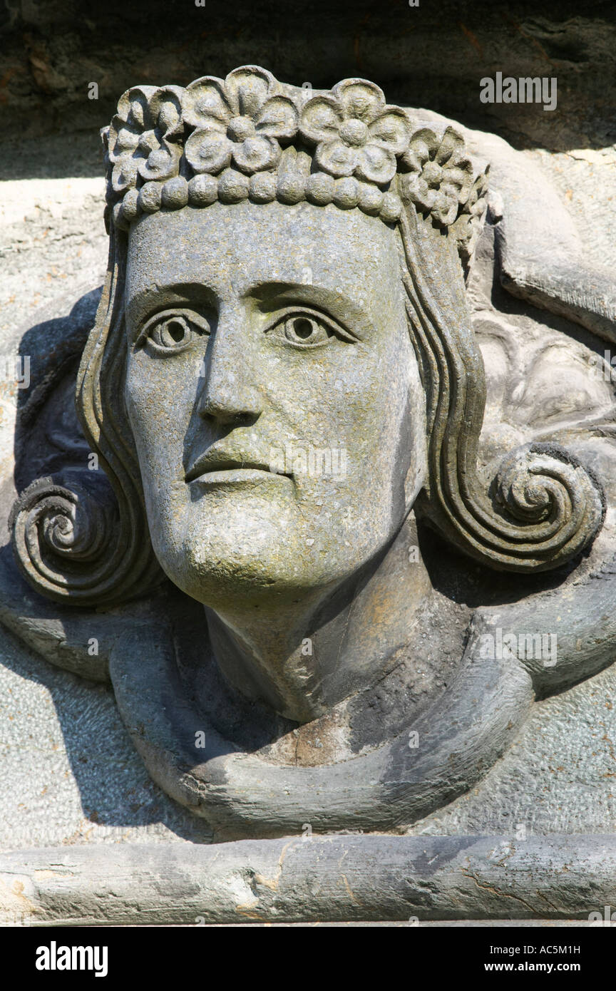 Domkirken stone head hi-res stock photography and images - Alamy