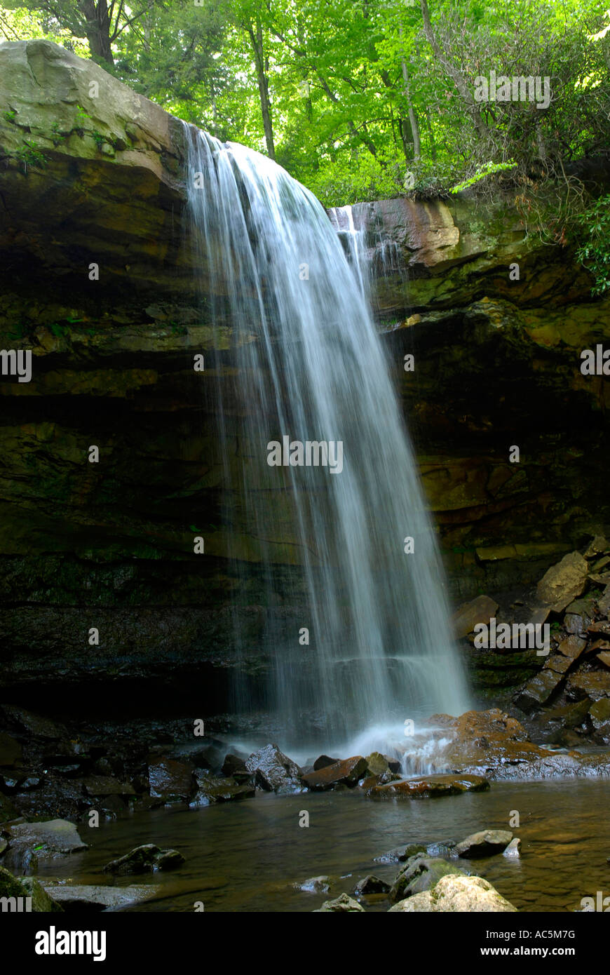 Cucumber Waterfalls in the Ohiopyle State Park Recreation area in ...