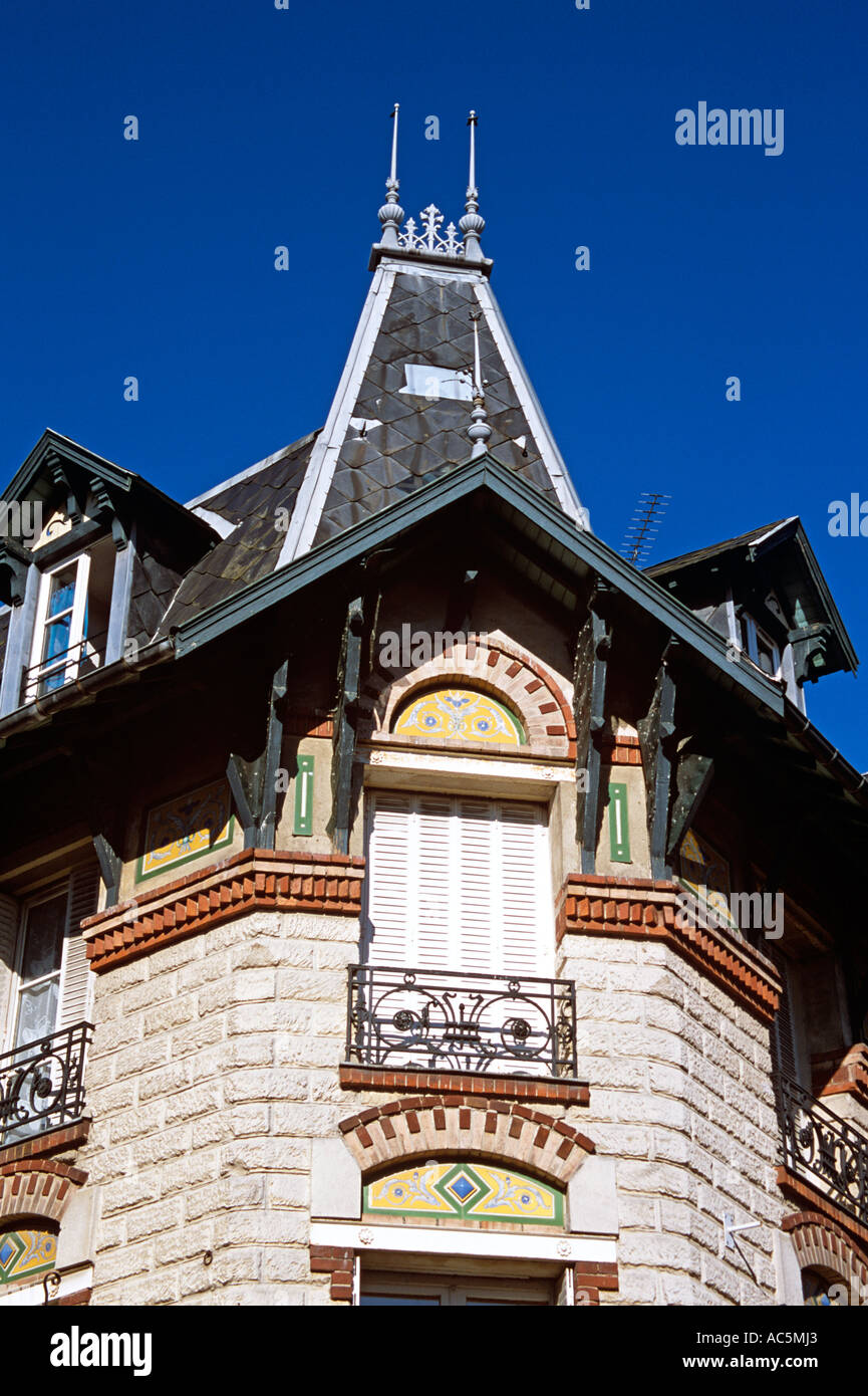 Saint Pierre Sur Dives, Normandy, France. Typical building. Gable end ...